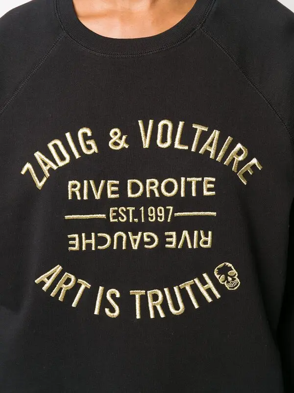 Zadig&Voltaire Art Is Truth Embroidered Sweatshirt - Black