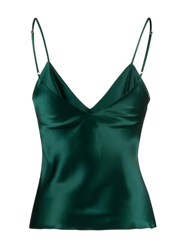 GILDA & PEARL Sophia Silk Top - Green