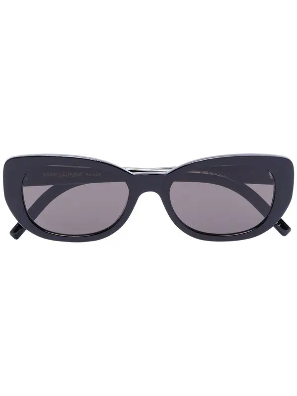 Saint Laurent Betty Oval Cat-eye Sunglasses - Black