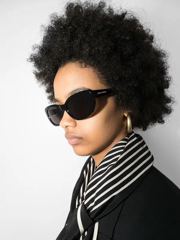 Saint Laurent Betty Oval Cat-eye Sunglasses