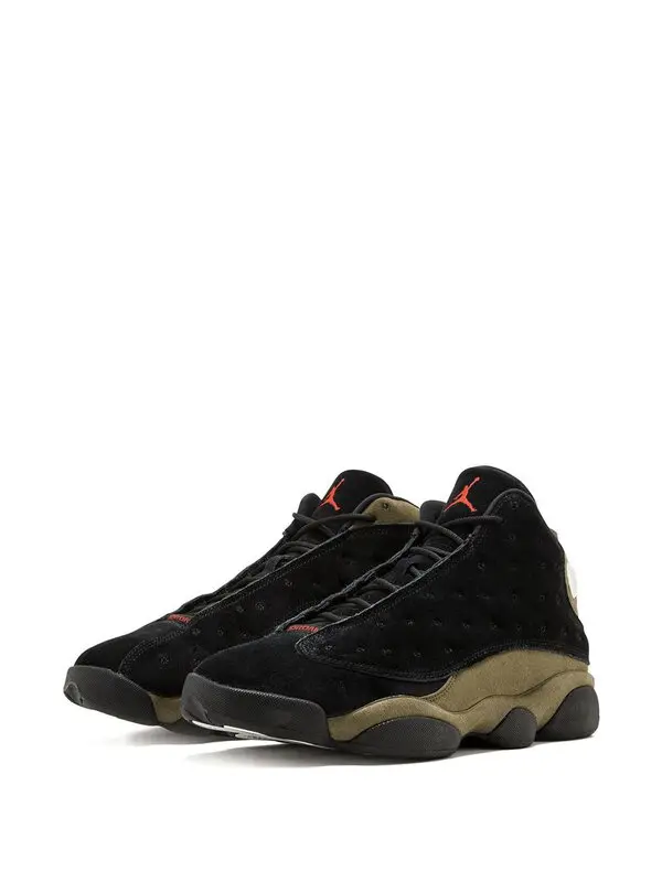 JORDAN Air 13 Retro Olive Sneakers - Black
