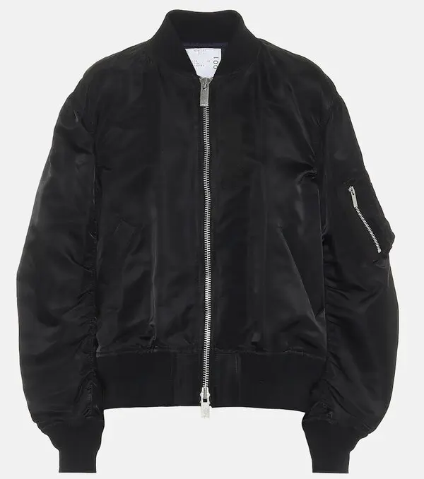 Sacai Nylon Bomber Jacket - Black