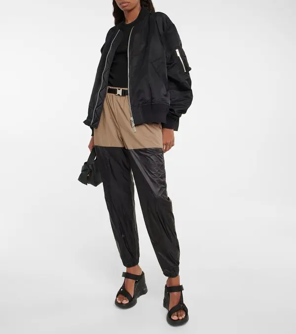 Sacai Nylon Bomber Jacket - Black