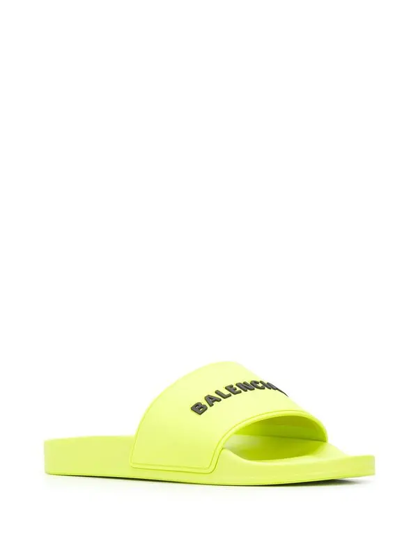 Balenciaga Logo Slip-on Slides
