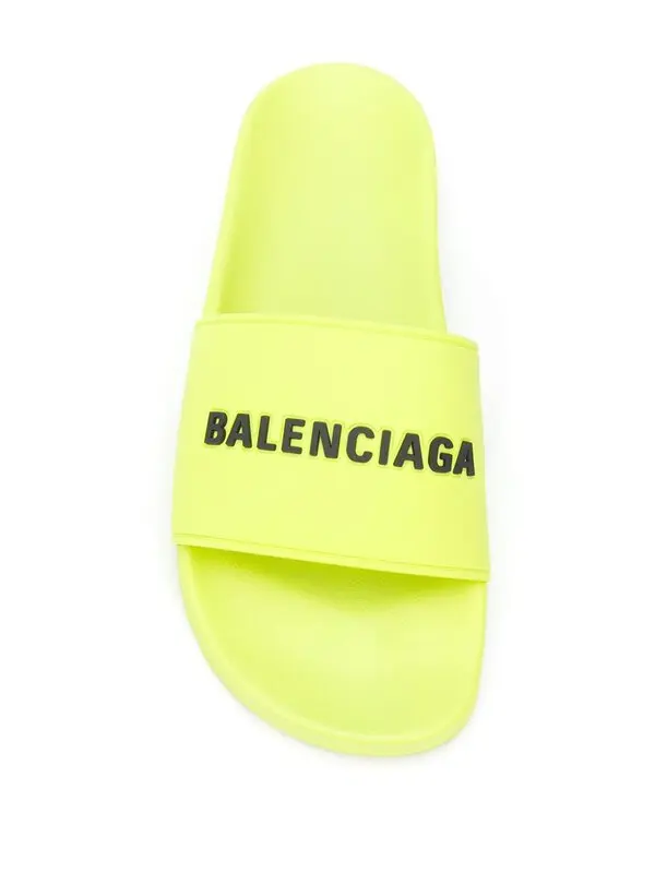 Balenciaga Logo Slip-on Slides