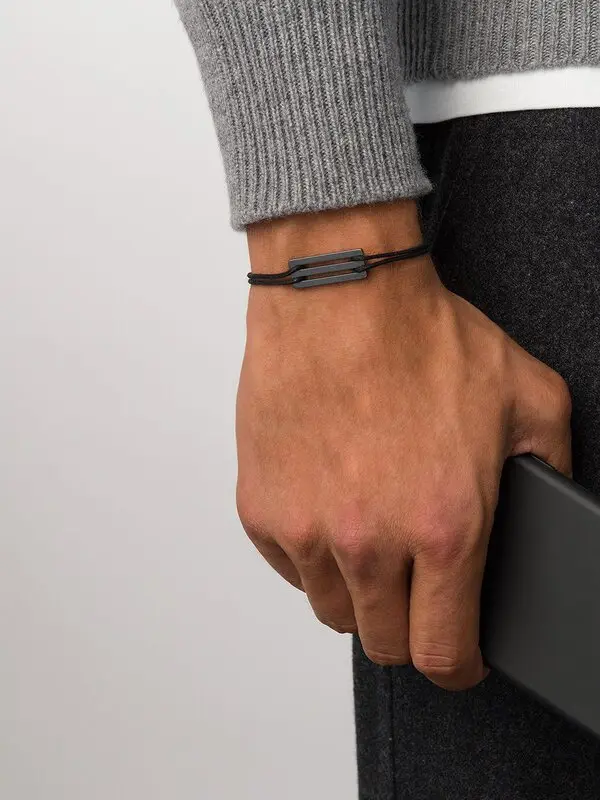 Le Gramme Ceramic Cord Bracelet - Black
