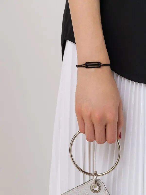 Le Gramme Ceramic Cord Bracelet - Black
