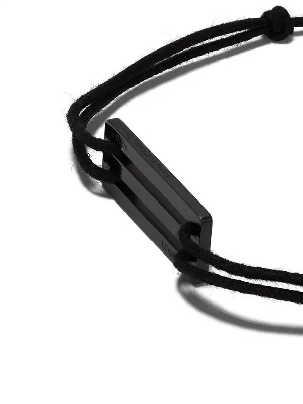 Le Gramme Ceramic Cord Bracelet - Black