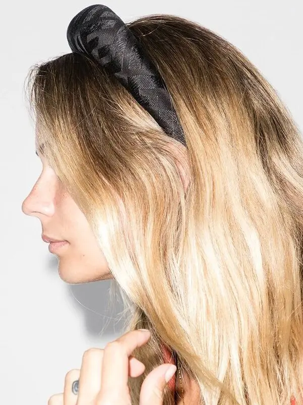 Fendi Ff Padded Silk Hairband