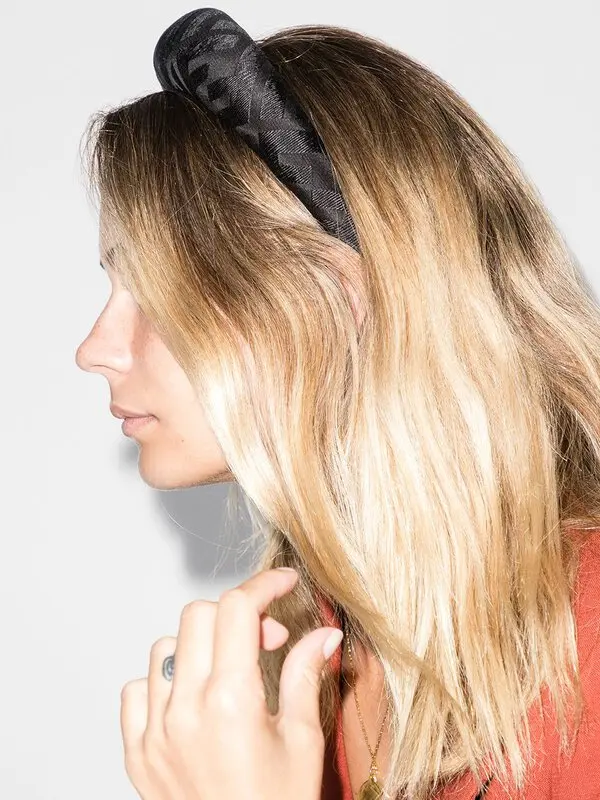 Fendi Ff Padded Silk Hairband