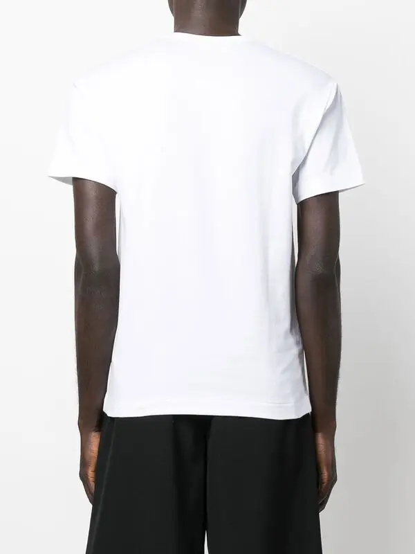 Play Comme Des Garcon Heart Print T-shirt - White