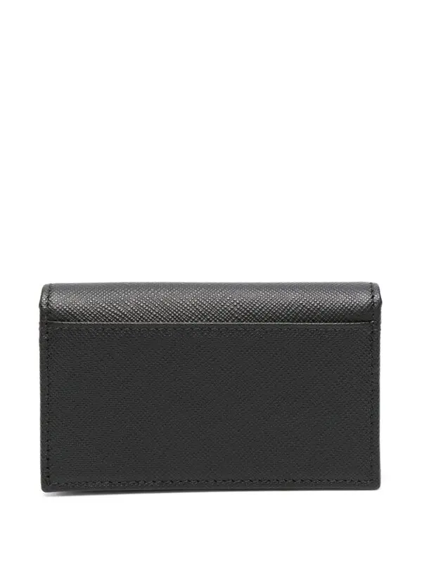 Prada Logo-plaque Foldover Cardholder