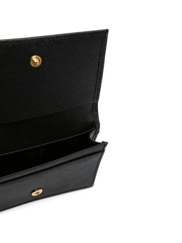 Prada Logo-plaque Foldover Cardholder
