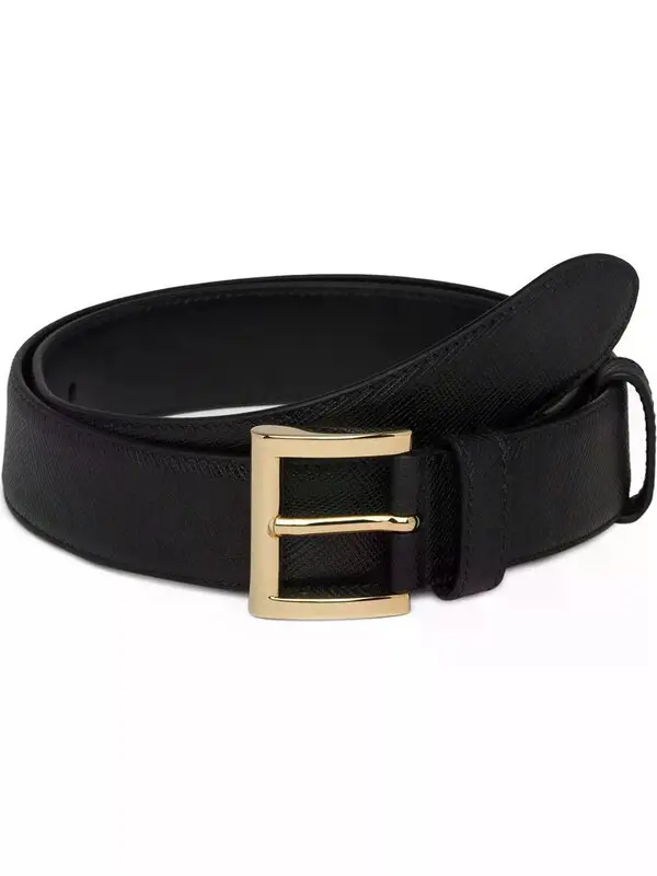 Prada Adjustable Buckled Belt - Black