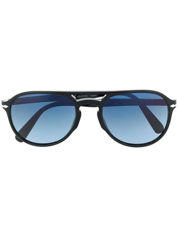 Persol El Profesor Sergio Pilot-frame Sunglasses - Black