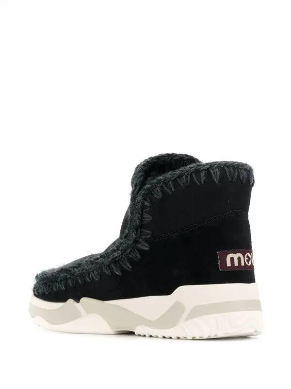 Mou Crochet Stitch-trim Boot Sneakers
