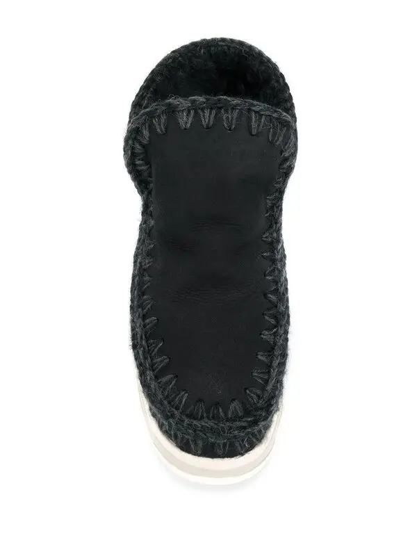 Mou Crochet Stitch-trim Boot Sneakers
