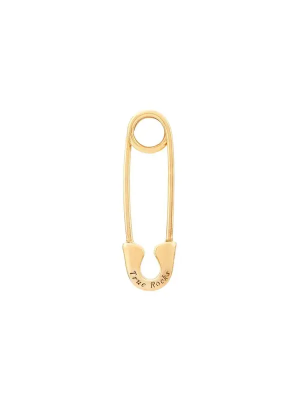 TRUE ROCKS Safety Pin Stud Earring - Gold