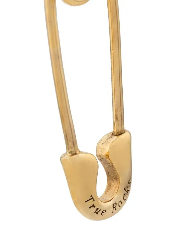 TRUE ROCKS Safety Pin Stud Earring - Gold