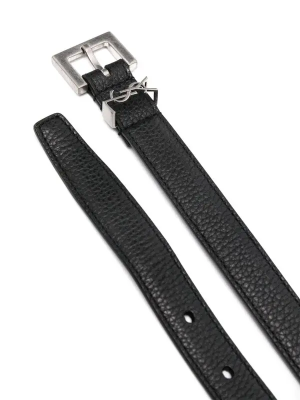 Saint Laurent 2024 Cruise Belt - Black