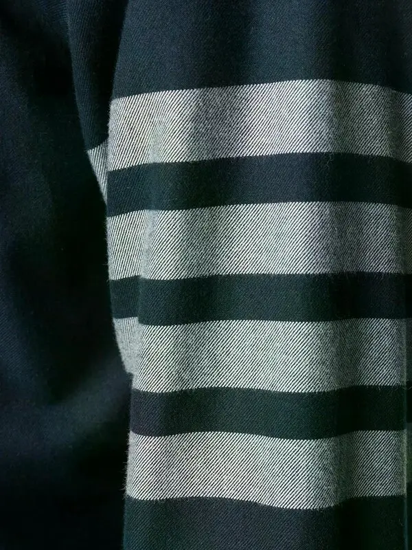 Thom Browne Flannel 4-bar Long-sleeve Shirt - Blue
