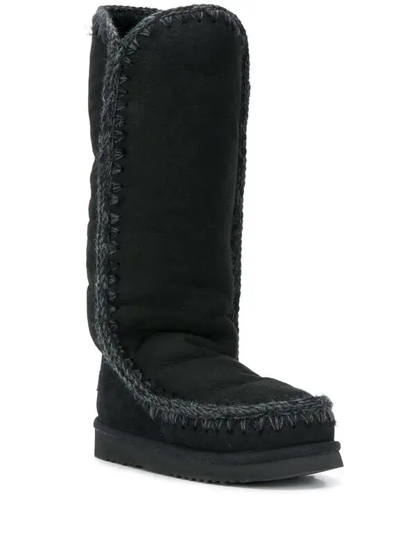 Mou Woven Detail Boots