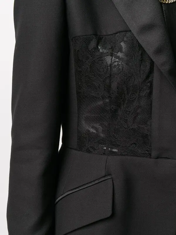 Alexander McQueen Lace-panel Blazer