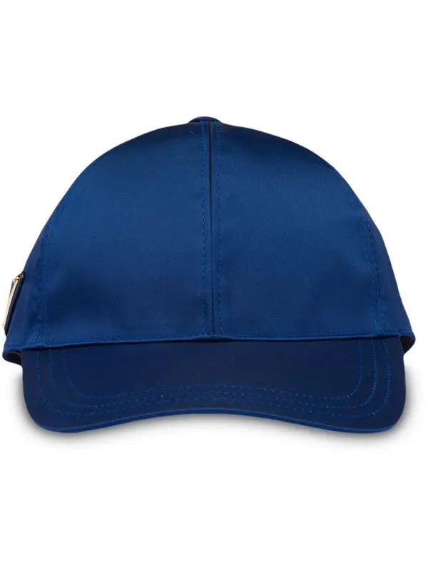 Prada Logo Plaque Baseball Cap - Blue | Editorialist display picture 1
