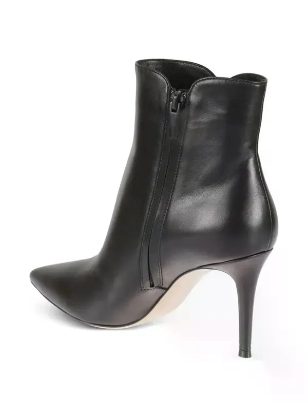 GIANVITO ROSSI Levy Leather Ankle Boots