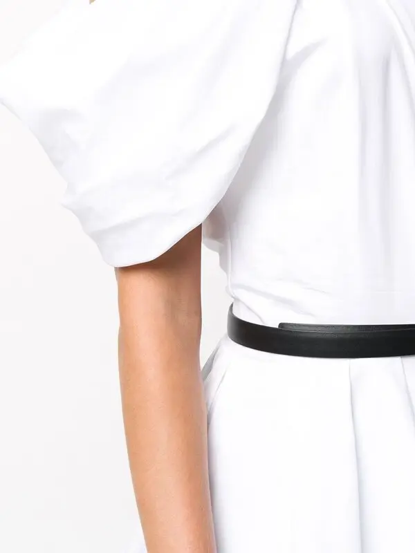Alexander McQueen Draped Asymmetric Sleeveless Peplum Top