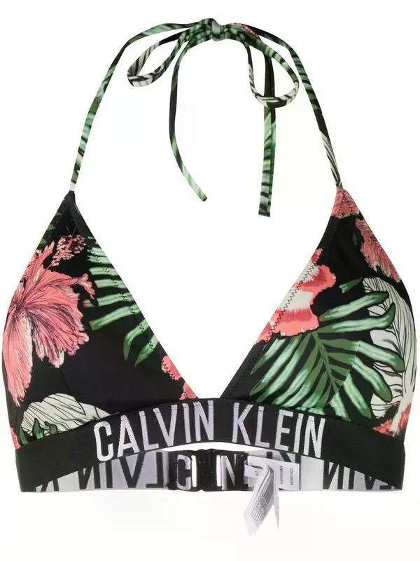 Calvin Klein Intense Power Triangle Bikini Top - Black