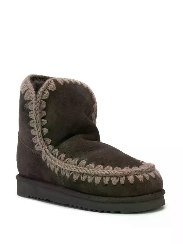 Mou Knitted Detail Boots
