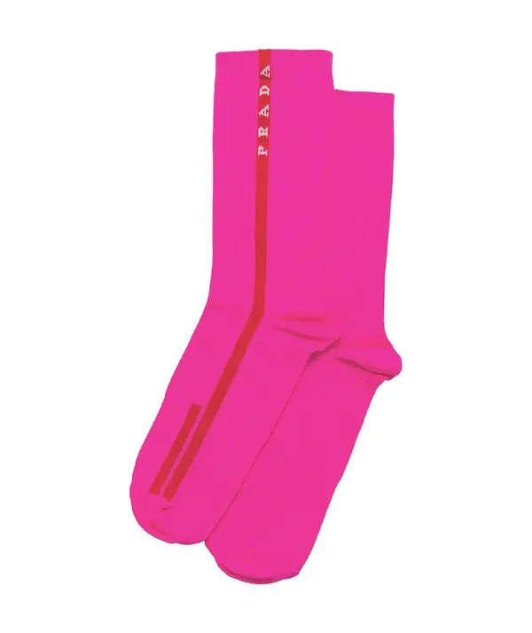 Prada Intarsia Knitted Socks