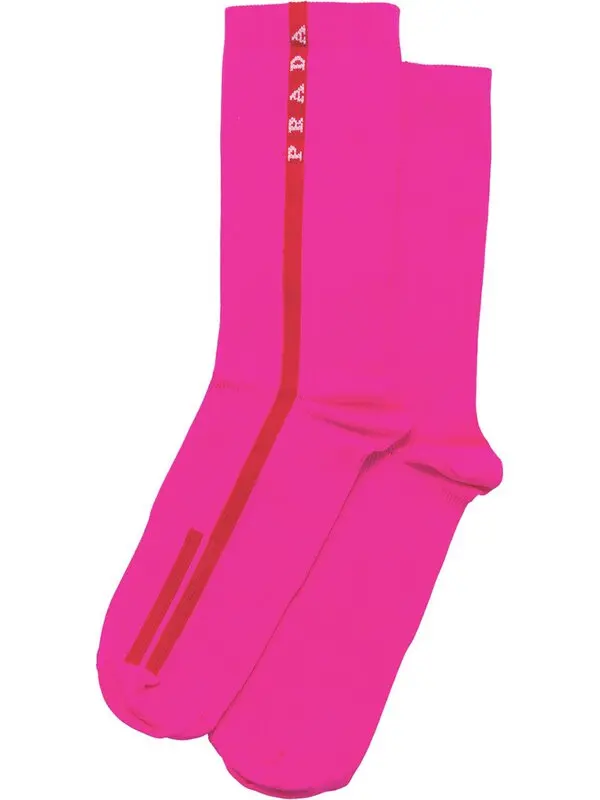 Prada Intarsia Knitted Socks