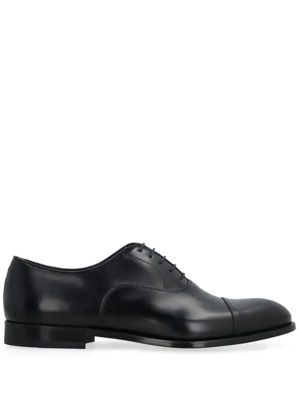 DOUCAL'S Leather Oxford Shoes - Black