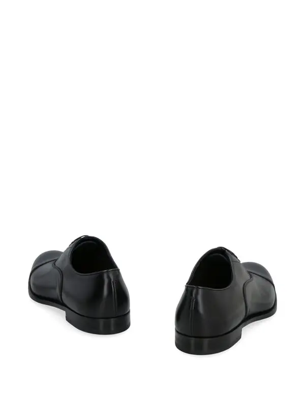 DOUCAL'S Leather Oxford Shoes - Black