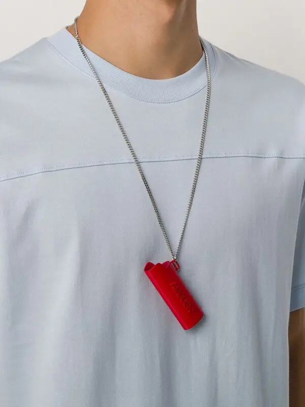 AMBUSH Lighter Case Pendant Necklace - Red
