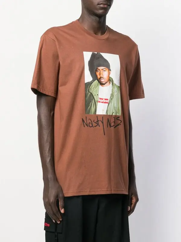 Supreme Nasty Nas T-shirt - Brown | Editorialist