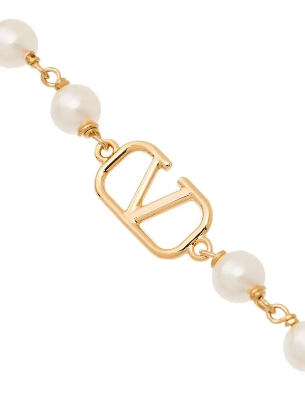 Valentino Garavani Vlogo Signature Pearl Bracelet