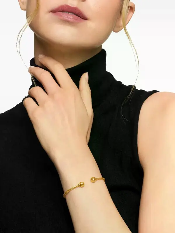David Yurman 18kt Yellow Solari Cablespira Diamond Bracelet