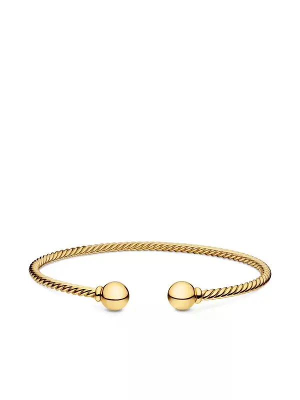 David Yurman 18kt Yellow Solari Cablespira Diamond Bracelet