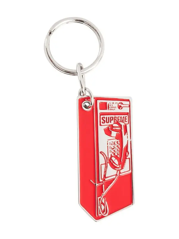 Supreme Payphone Keychain - Red