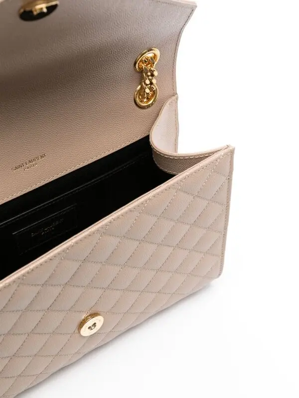 Saint Laurent Envelope Shoulder Bag - Neutrals
