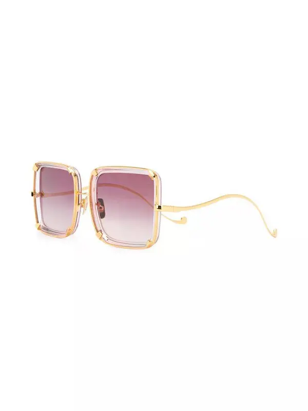 Anna-Karin Karlsson White Moon Square Sunglasses