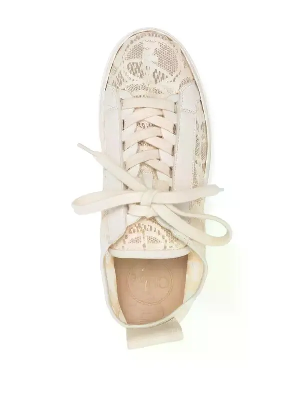Chloé Lauren Lace Sneakers - Neutrals