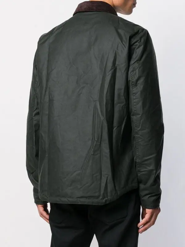 Barbour Reelin Wax-coated Jacket - Green