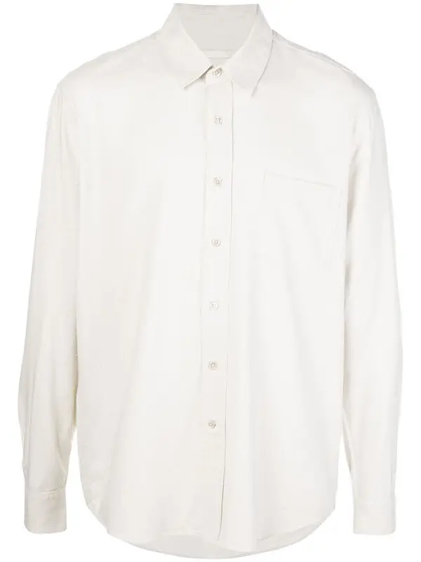 Our Legacy Long-sleeve Silk Shirt - White