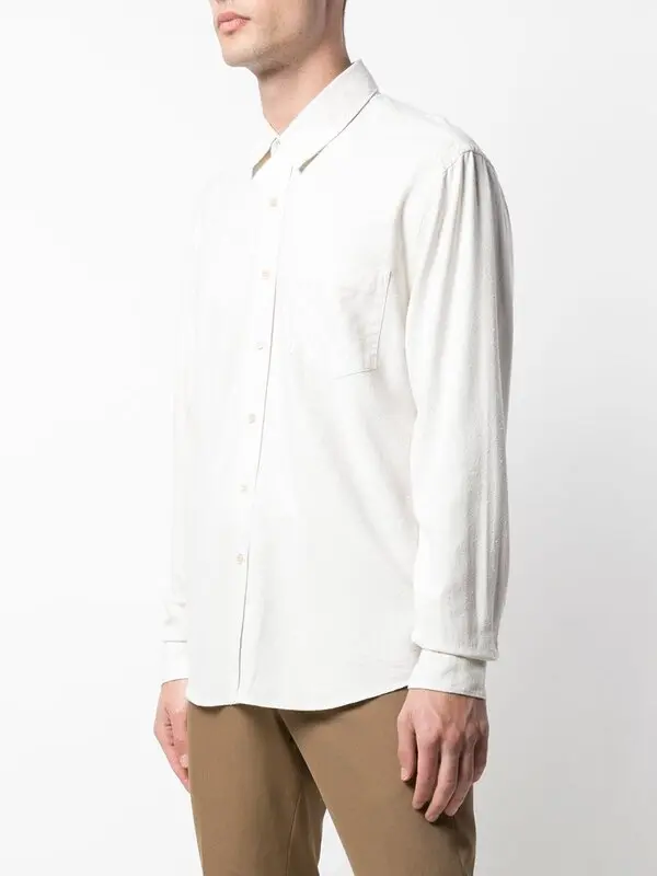 Our Legacy Long-sleeve Silk Shirt - White