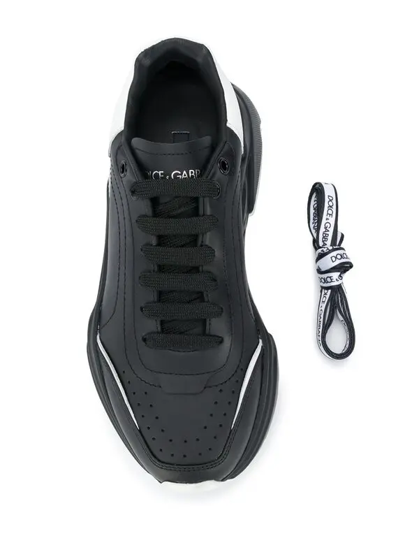 Dolce & Gabbana Daymaster Leather Sneakers - Black