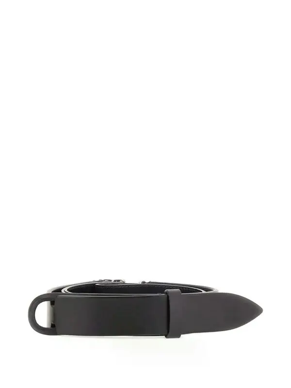 ORTIGNI Leather Belt - Black